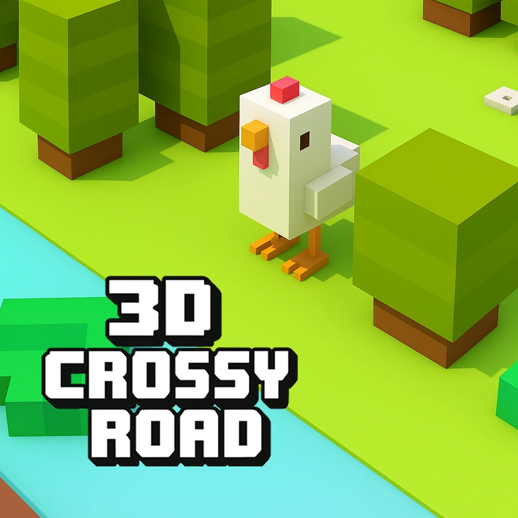 3D Crossy Road Game Play On Pookigame