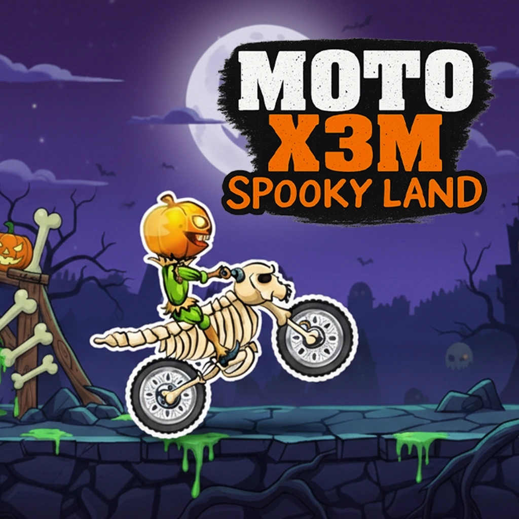Play Free Online Moto X3M Spooky Land on Pookigame